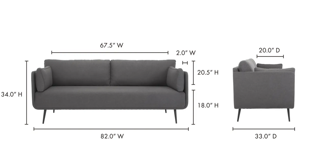 Ronan sofa cb2 store