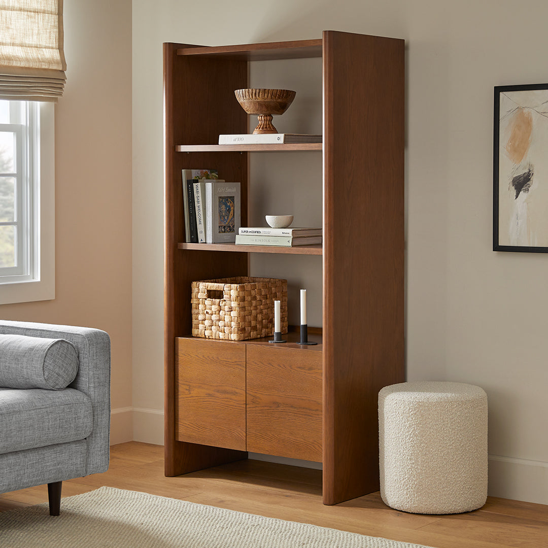 Torn Smoked Oak 34" Tall Bookcase – The Furniture Shop - Toronto