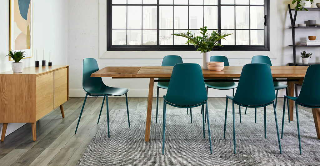 Deep Cove Teal Dining Chairs Set of 2 The Furniture Shop Toronto